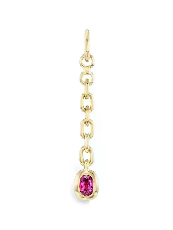 UNIFORM OBJECT Sapphire And Diamond Carriage Drop Pendant
