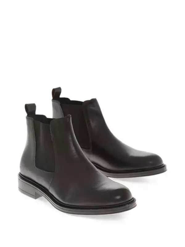 AMEDEO TESTONI Round-toe Chelsea Boots
