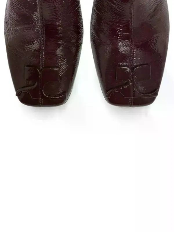 COURREGES Logo-patch Vinyl Boots