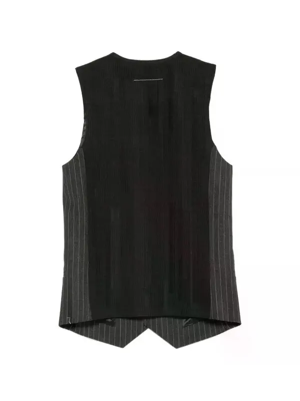 MAISON MARGIELA Pinstripe Sleeveless Waistcoat