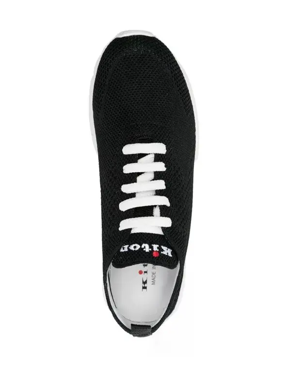 Kiton Logo-embroidered Interwoven Sneakers