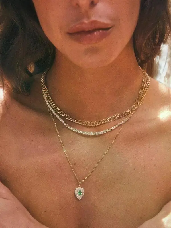 ANITA KO 18k Yellow Curb Chain Necklace