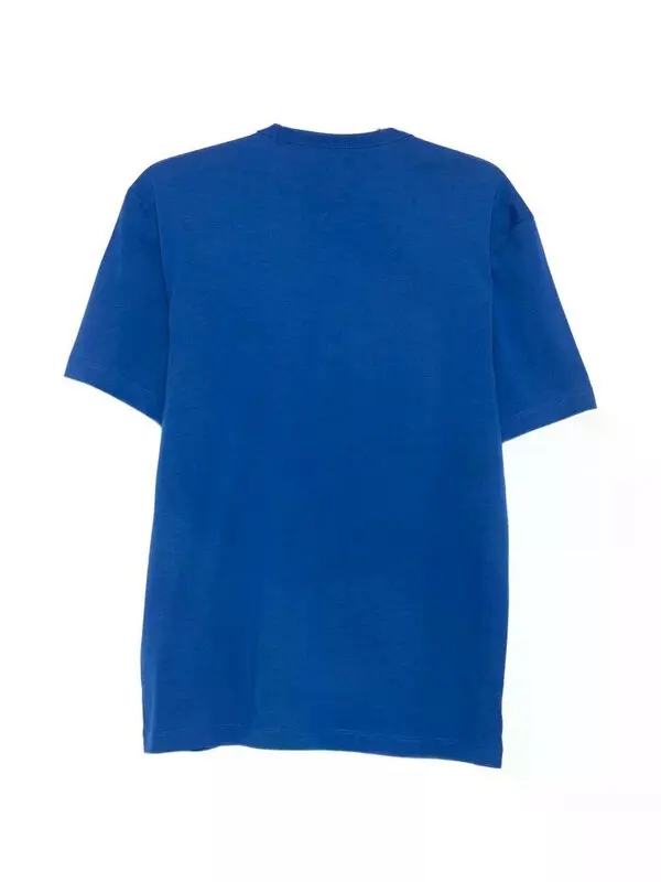 BLAUER. Graphic-print Crew-neck T-shirt