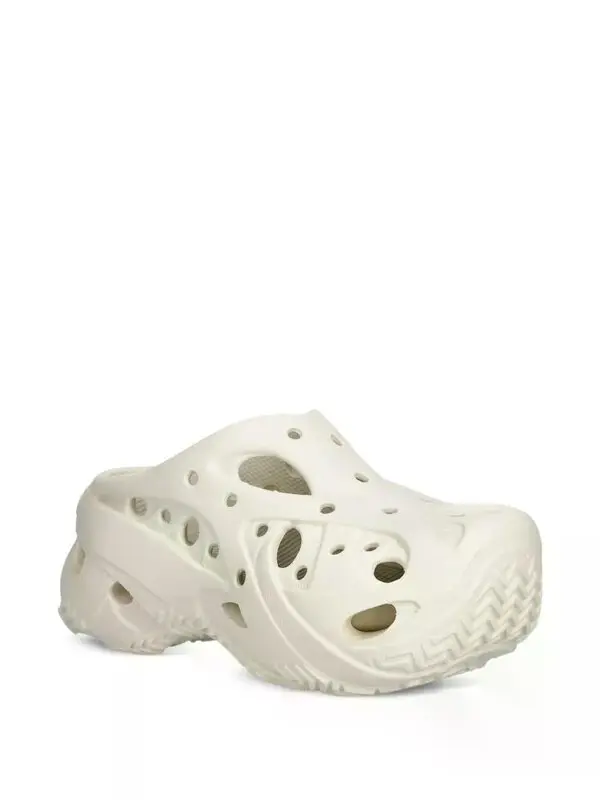 CROCS Caged Perforated Slip-on Sneakers - Neutrals