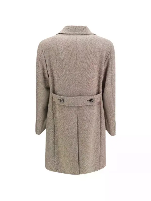 Tagliatore Herringbone-pattern Double-breasted Coat