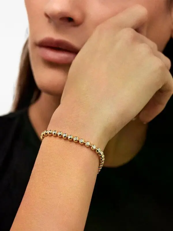 Melissa Kaye Small Audrey Diamond Tennis Bracelet In 18k Yellow