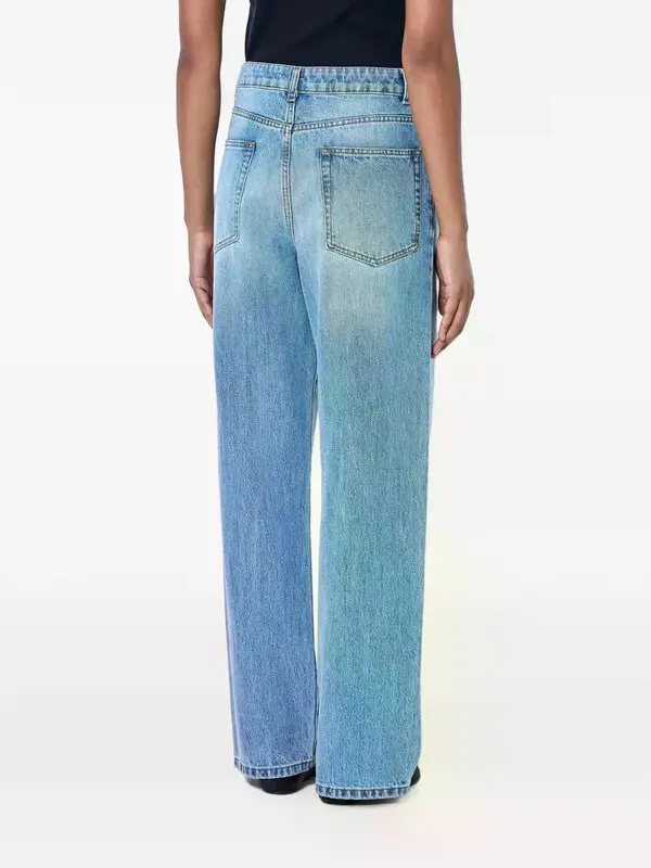 RÓHE Bruun Wide-leg Jeans - Blue