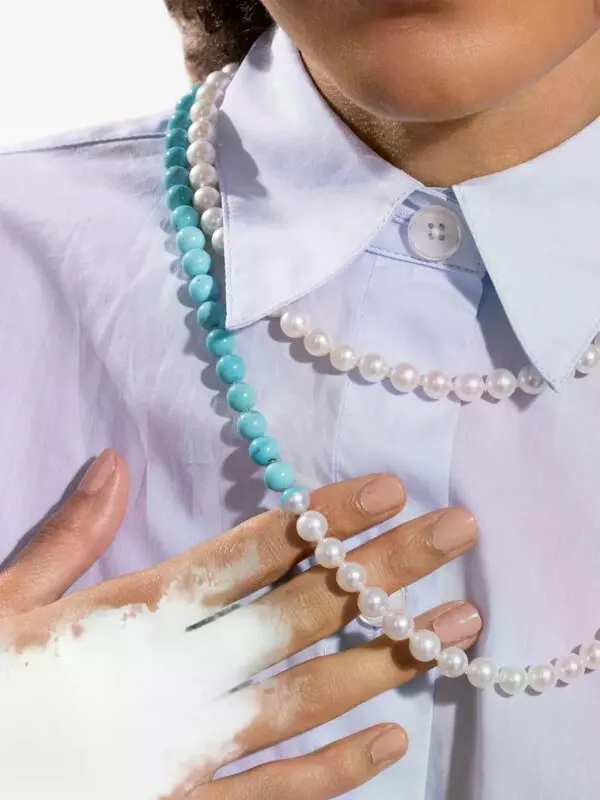 YUTAI Turquoise Pearl Necklace