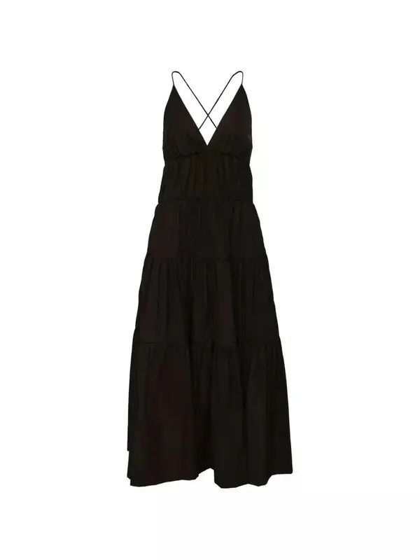 CLUB21 Cut-out Tiered Maxi Dress