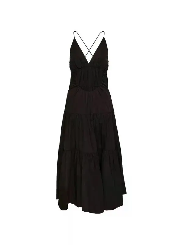 CLUB21 Cut-out Tiered Maxi Dress