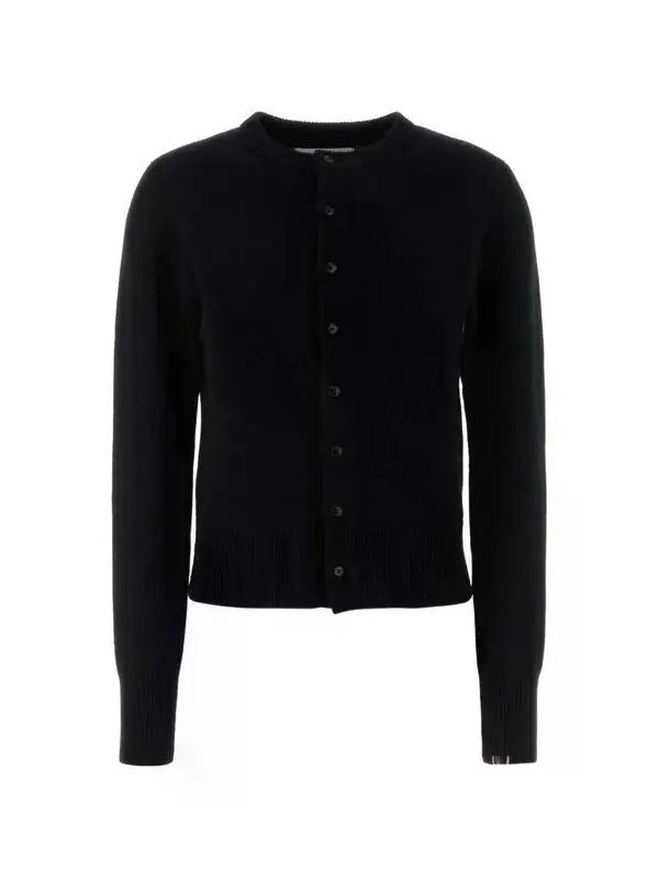 Extreme Cashmere Crew-neck Button-up Cardigan