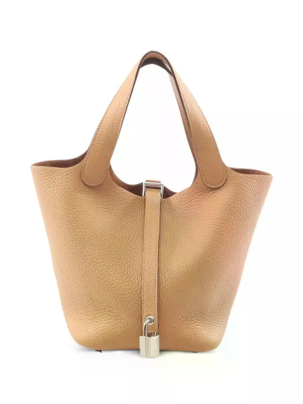 Hermès Clemence Picotin Lock 18 Handbag - Brown