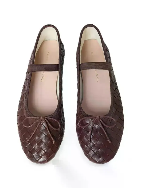 LOEFFLER RANDALL Leonie Woven Ballet Flats