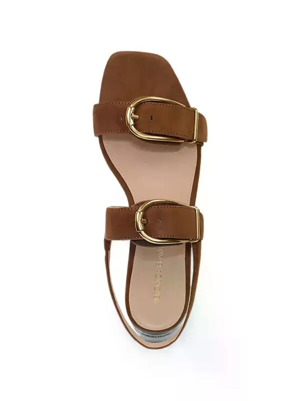 Veronica Beard Buckle-detail Slingback Sandals