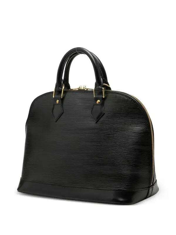 LOUIS VUITTON Epi Alma Pm Handbag - Black