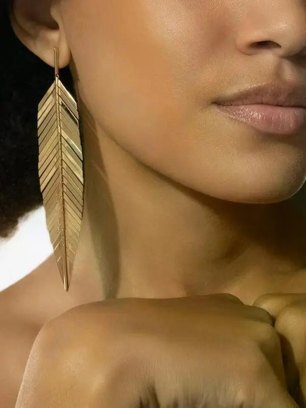CADAR Feather Drop Earrings