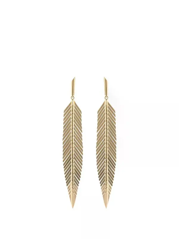 CADAR Feather Drop Earrings - Pink