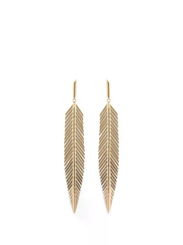 CADAR Feather Drop Earrings - Pink