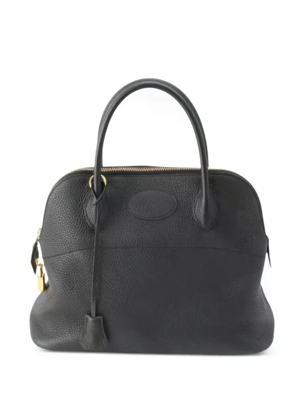 Hermès Clemence Bolide 31 Satchel - Black