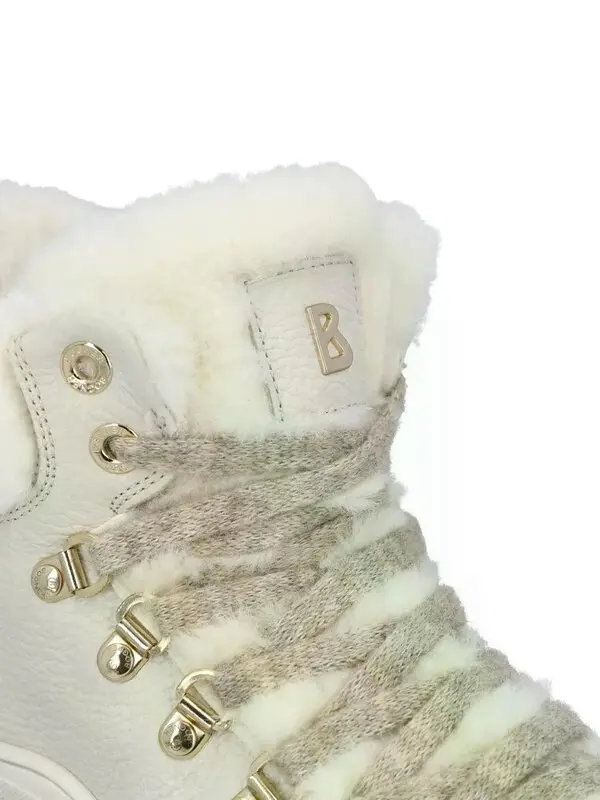 Bogner Arosa 4 B Shearling-trim Lace-up Ankle Boots - Neutrals