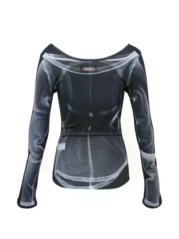 NACHE X-ray Printed Long-sleeve Top