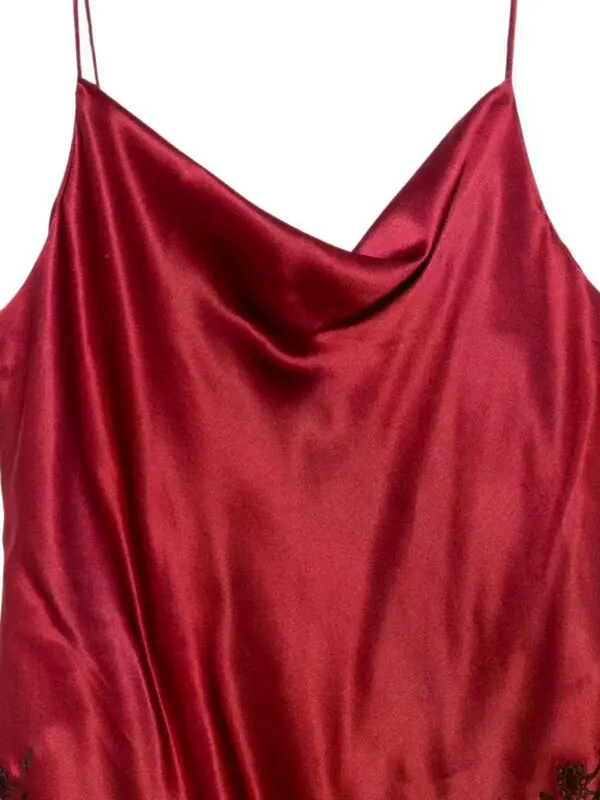 Carine Gilson Lace-trim Silk Camisole