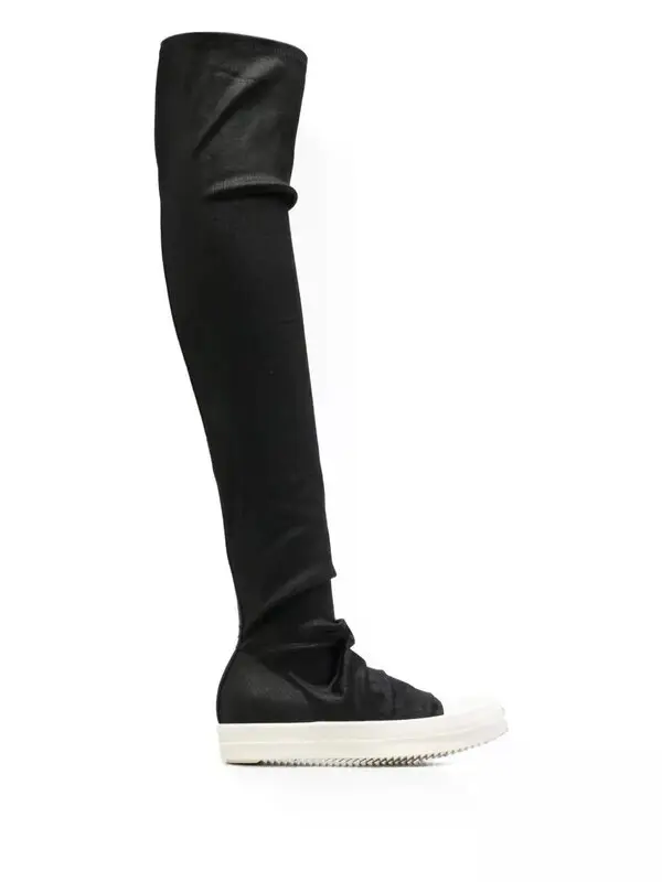 Rick Owens High Sock Over-the-knee Sneakers - Black