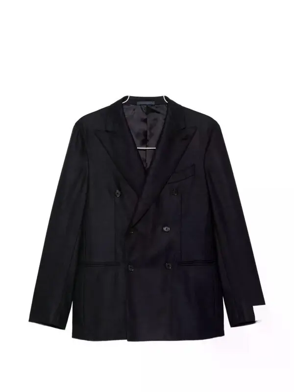 Caruso Double-breasted Peak-lapel Jacket