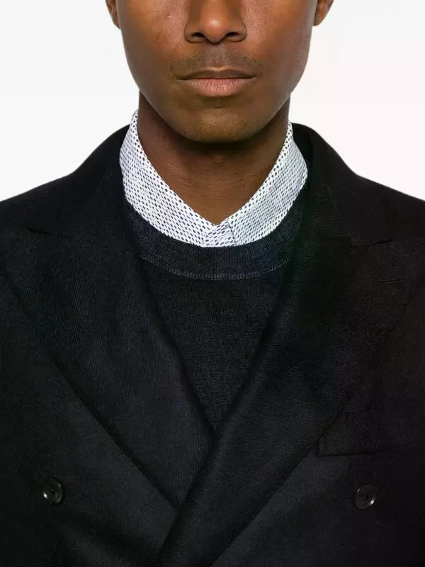 Caruso Double-breasted Peak-lapel Jacket