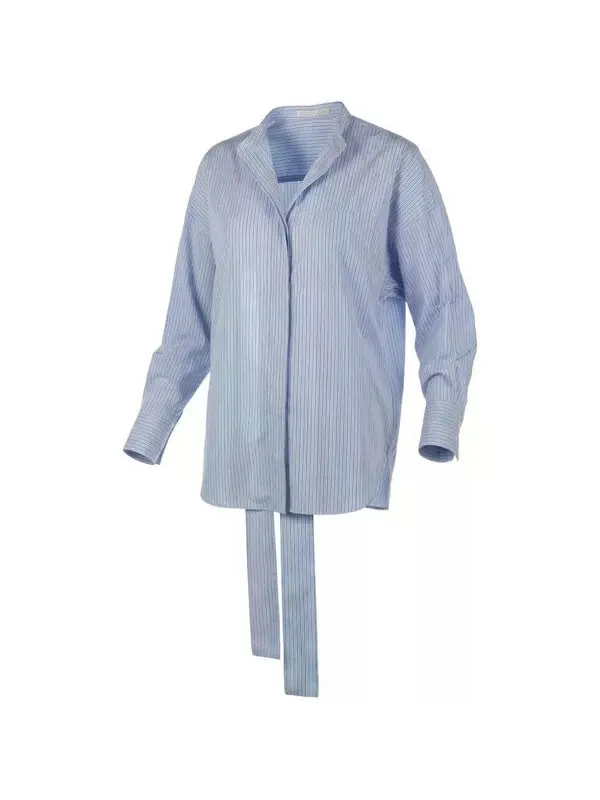 Valentino Garavani Striped Tie-detail Shirt