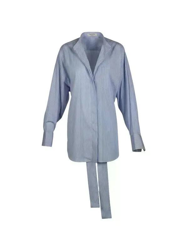 Valentino Garavani Striped Tie-detail Shirt