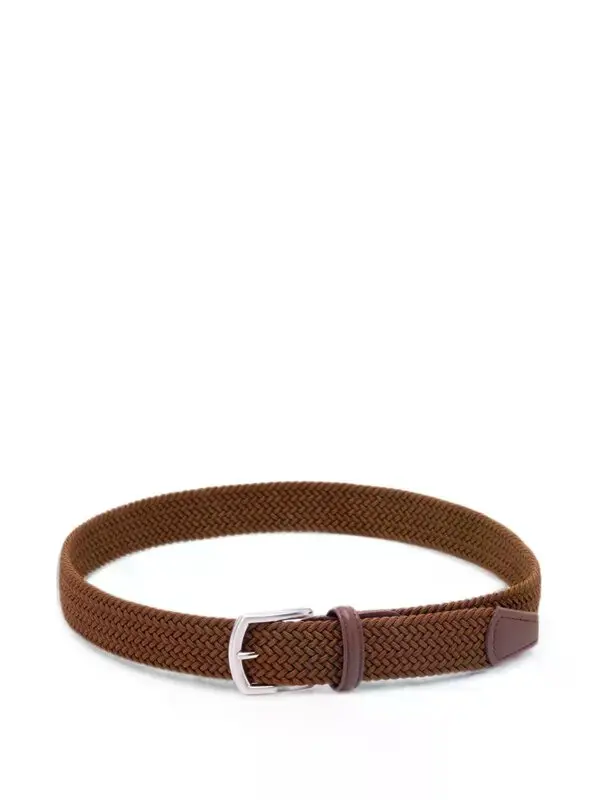 Anderson's Woven-design Belt - Brown