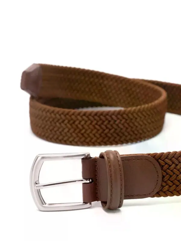 Anderson's Woven Design Belt - Brown