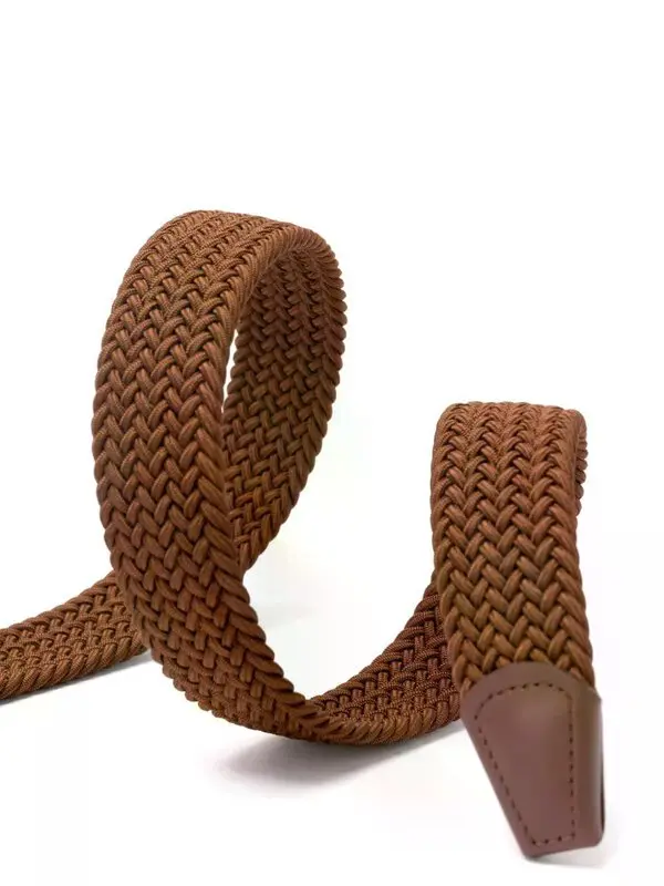 Anderson's Woven Design Belt - Brown
