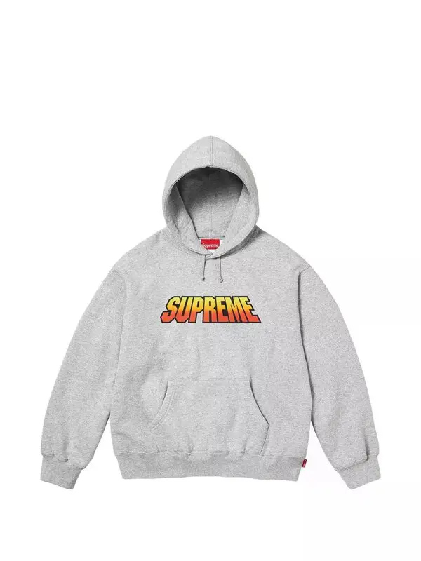 Supreme Gradient Logo-print Hoodie - Grey