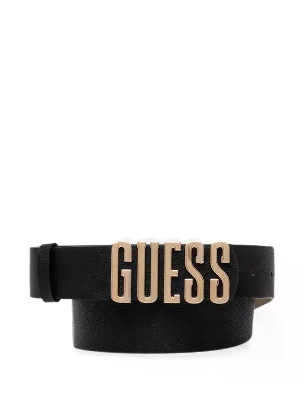 Guess Logo-plaque Pebbled Belt