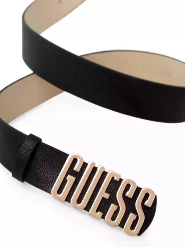 Guess Logo-plaque Pebbled Belt