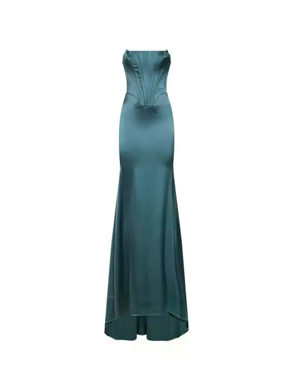 Giuseppe Di Morabito Strapless Bustier Asymmetric Gown