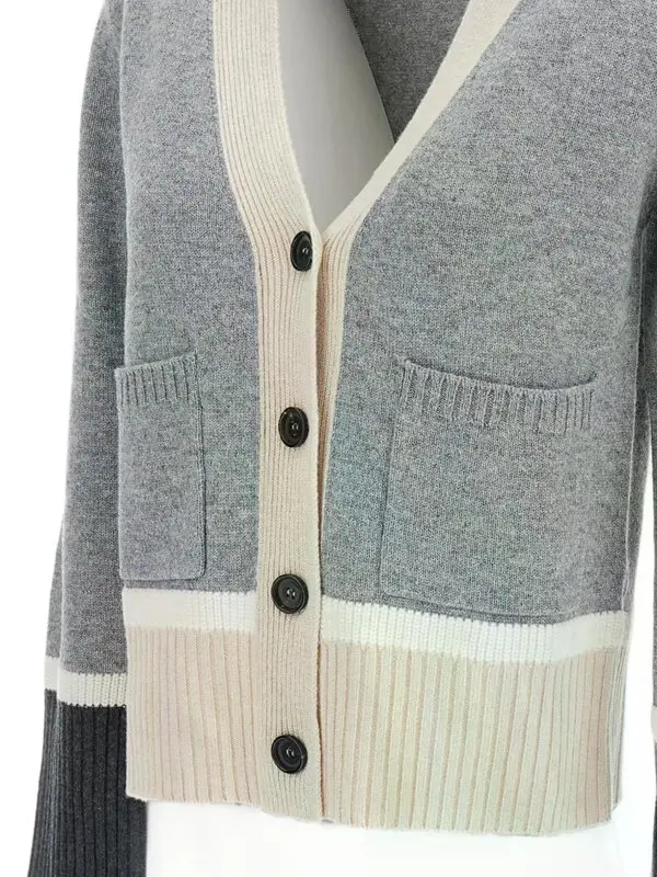 Lorena Antoniazzi Colour-block Button-up Cardigan