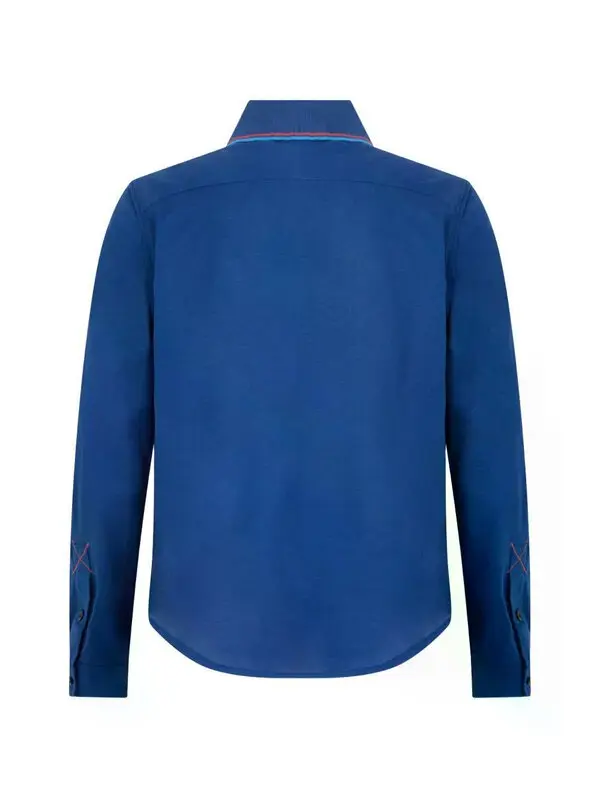 Paul & Shark Logo-embroidered Long-sleeve Polo Shirt