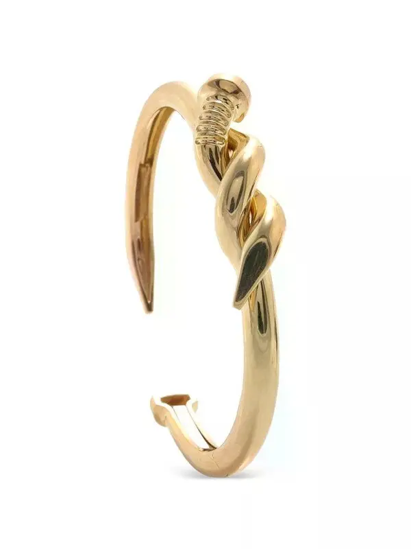 David Webb Twisted Nail Cuff Bracelet - Gold