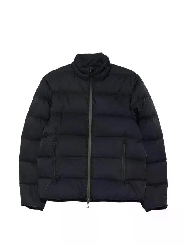 Emporio Armani Quilted Logo Print Jacket