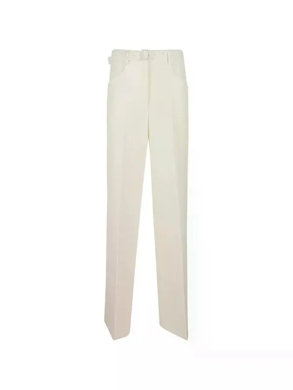 Gabriela Hearst Belted Pressed-crease Trousers