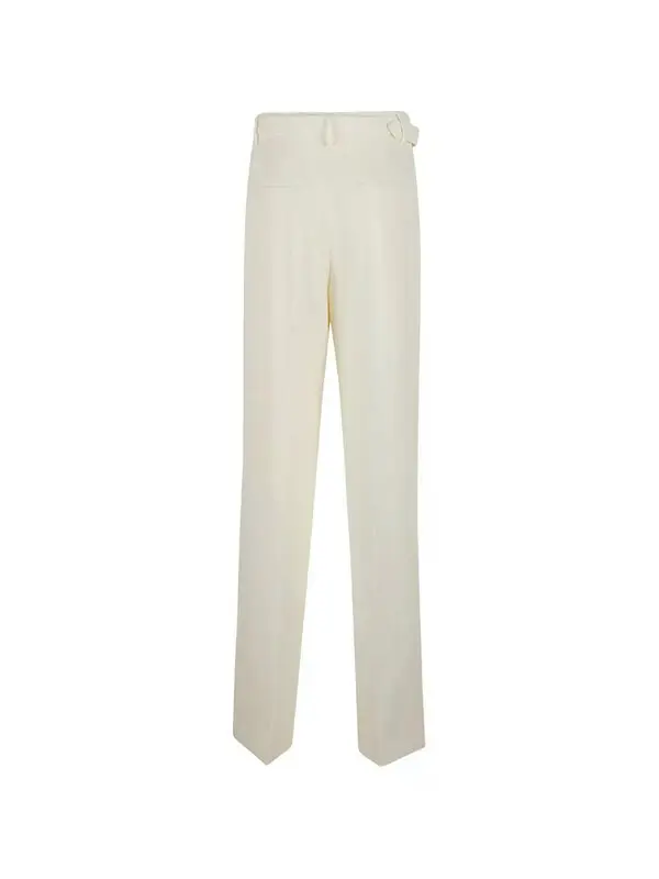 Gabriela Hearst Belted Pressed-crease Trousers
