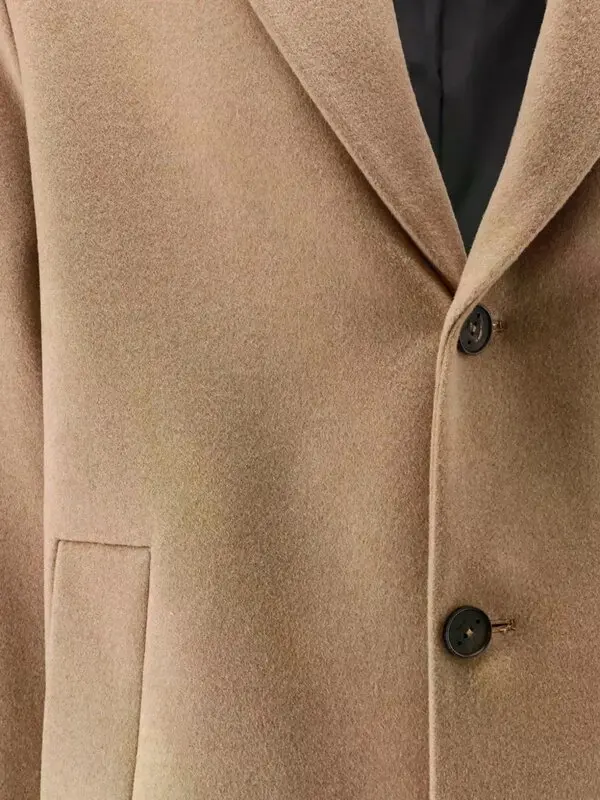 HEVO Single-breasted Notched-lapel Coat