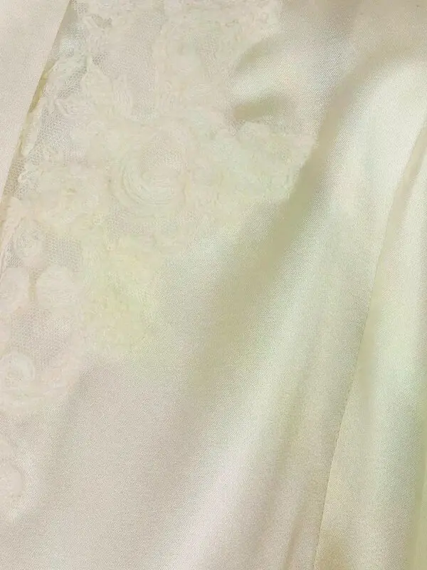 Ermanno Scervino Lace-trimmed Satin Shirt