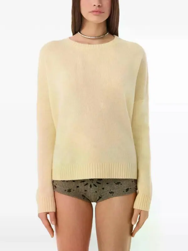 KUJTEN Amelie Crew-neck Drop-shoulder Sweater