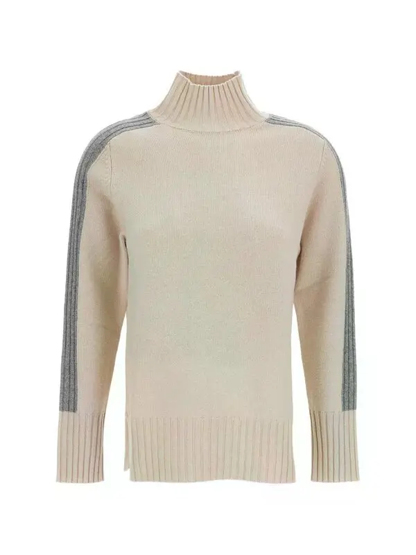 Lorena Antoniazzi High-neck Stripe-detail Sweater