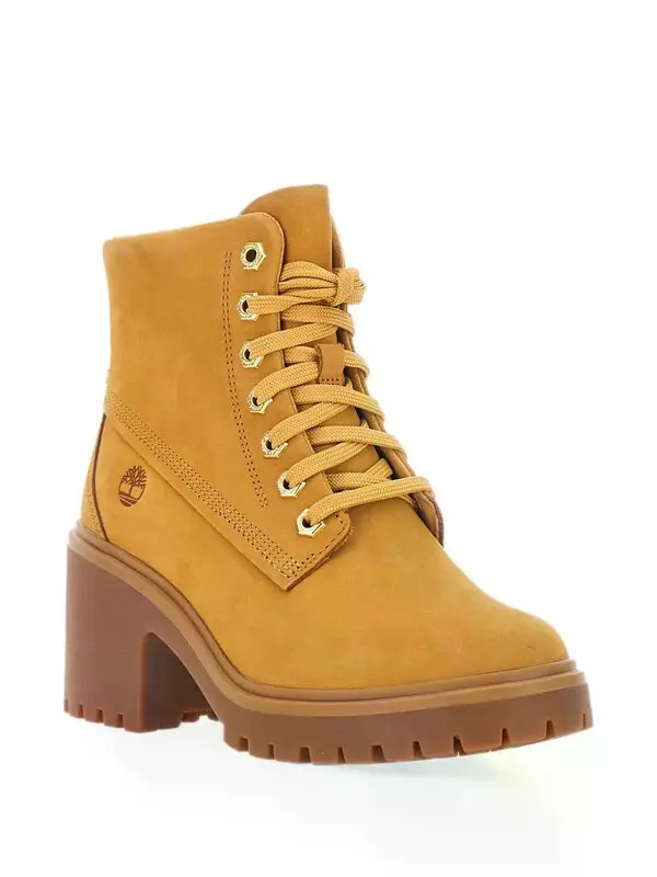 Timberland Lace-up Logo-debossed Block Heel Ankle Boots