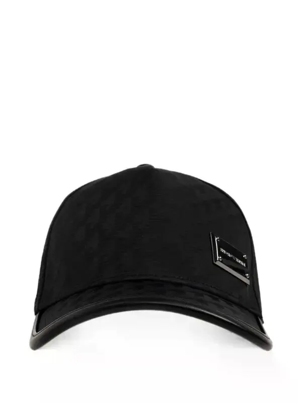 Emporio Armani Logo-plaque Jacquard Baseball Cap - Black